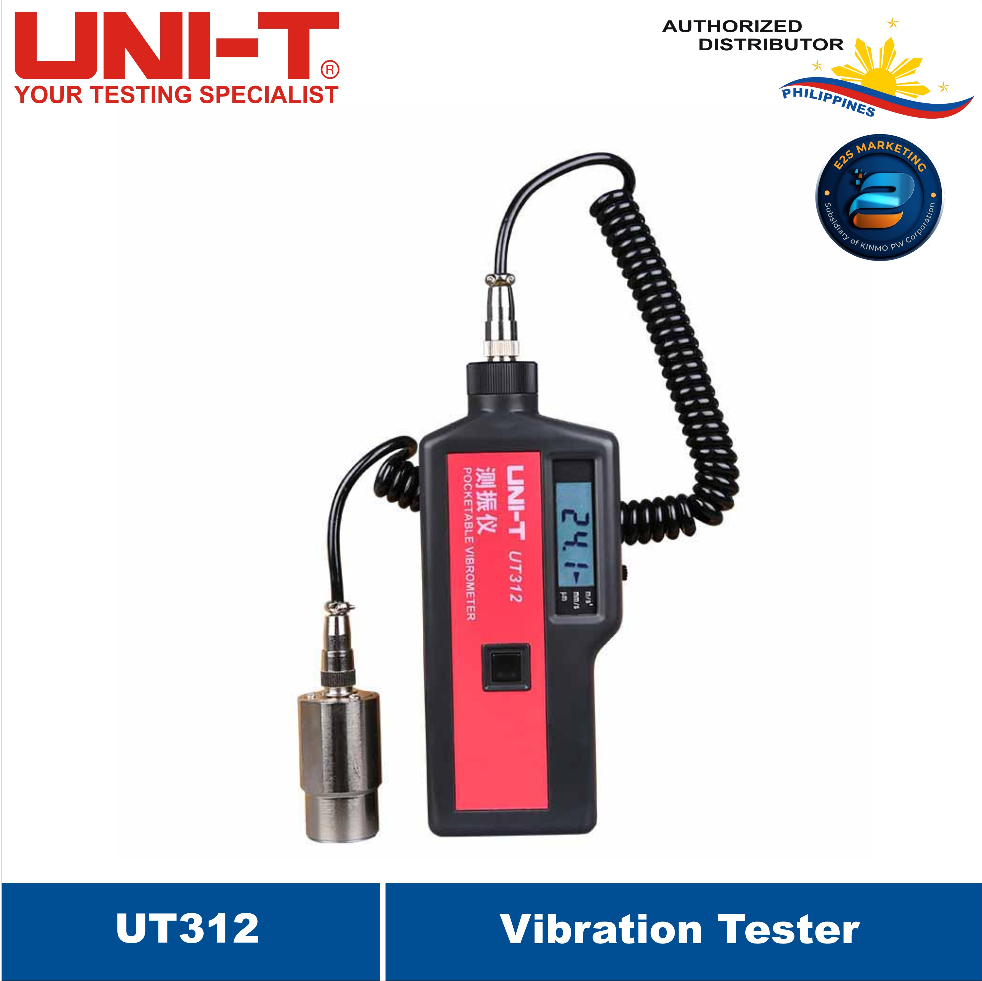 UNI-T Pocketable Vibration Tester UT-312 Digital Vibrometer Portable ...