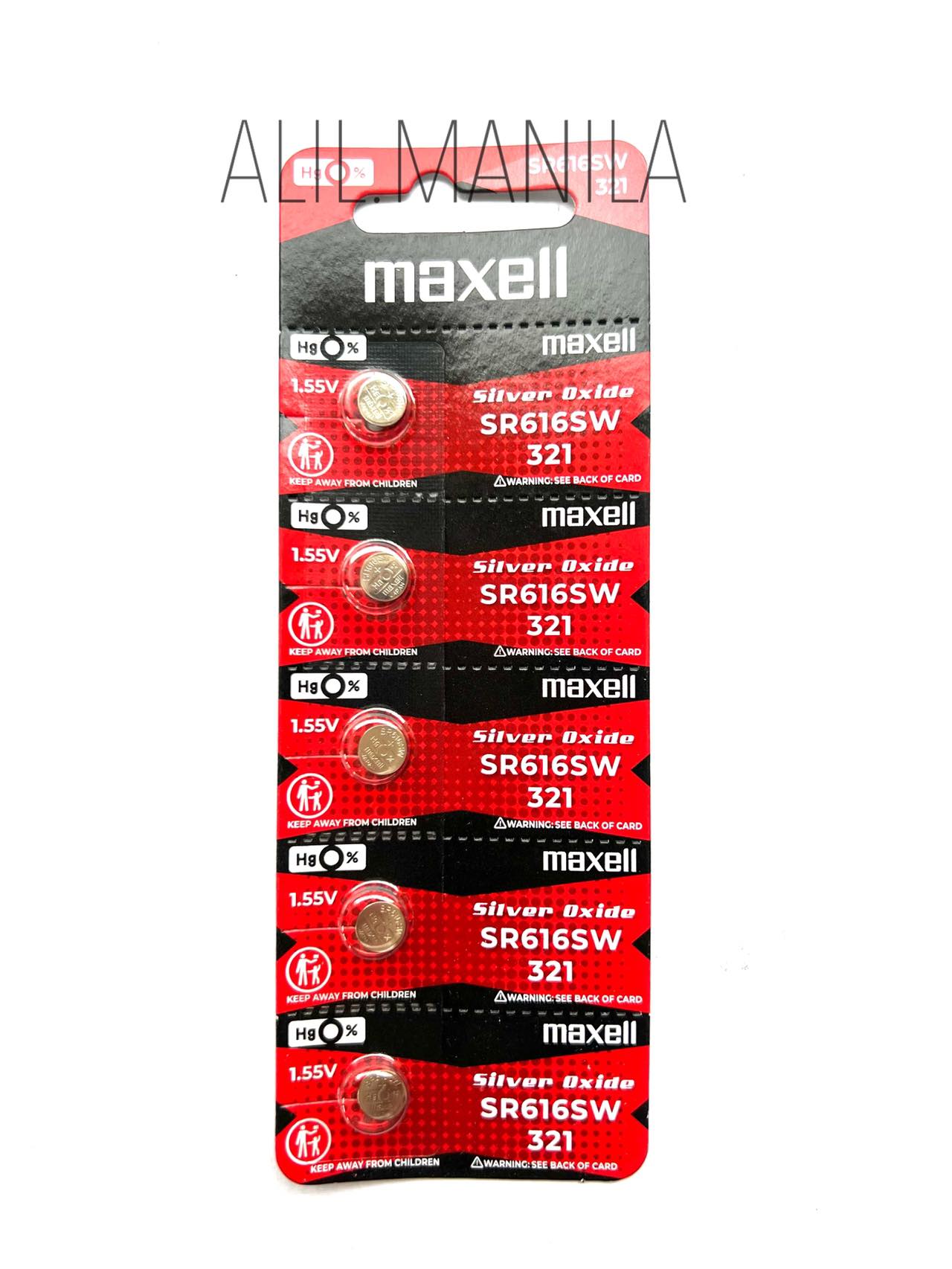 SR616SW (321) Maxell Original 1.55V Silver Oxide Battery | Lazada PH