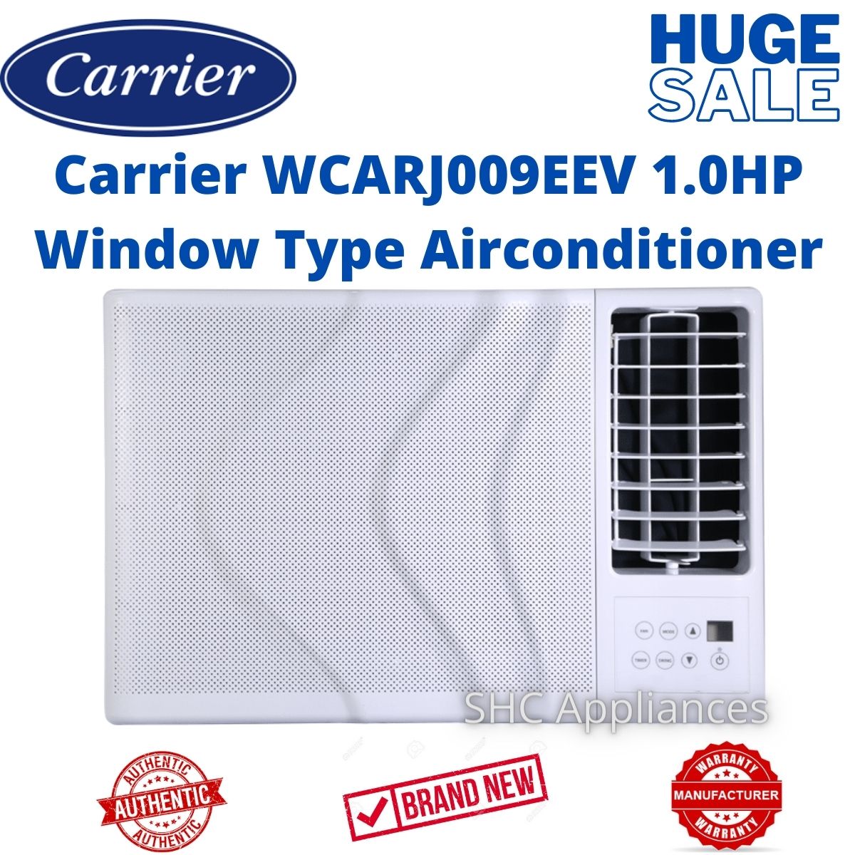 Carrier INVERTER 1HP (Aura) WCARJ009EEV Window Type Airconditioner ...
