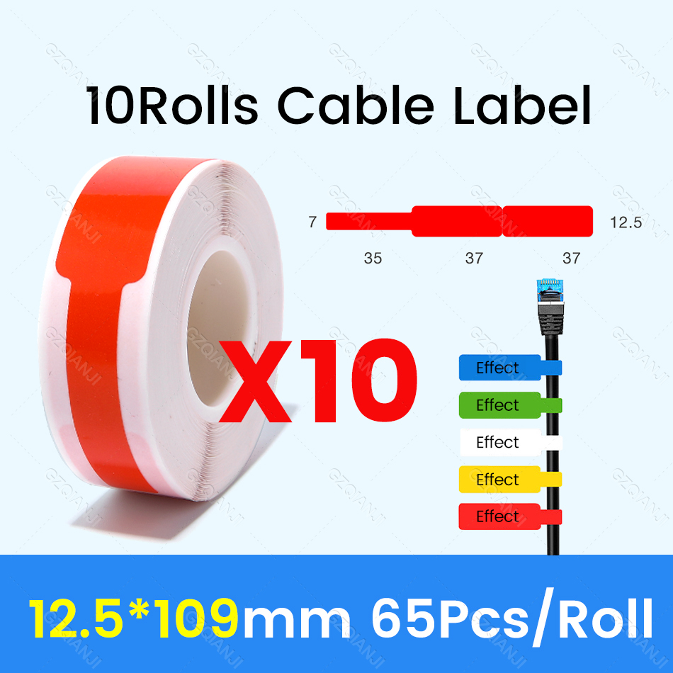 2022 new Niimbot D11 Colorful Cable Label Sticker Waterproof Self ...