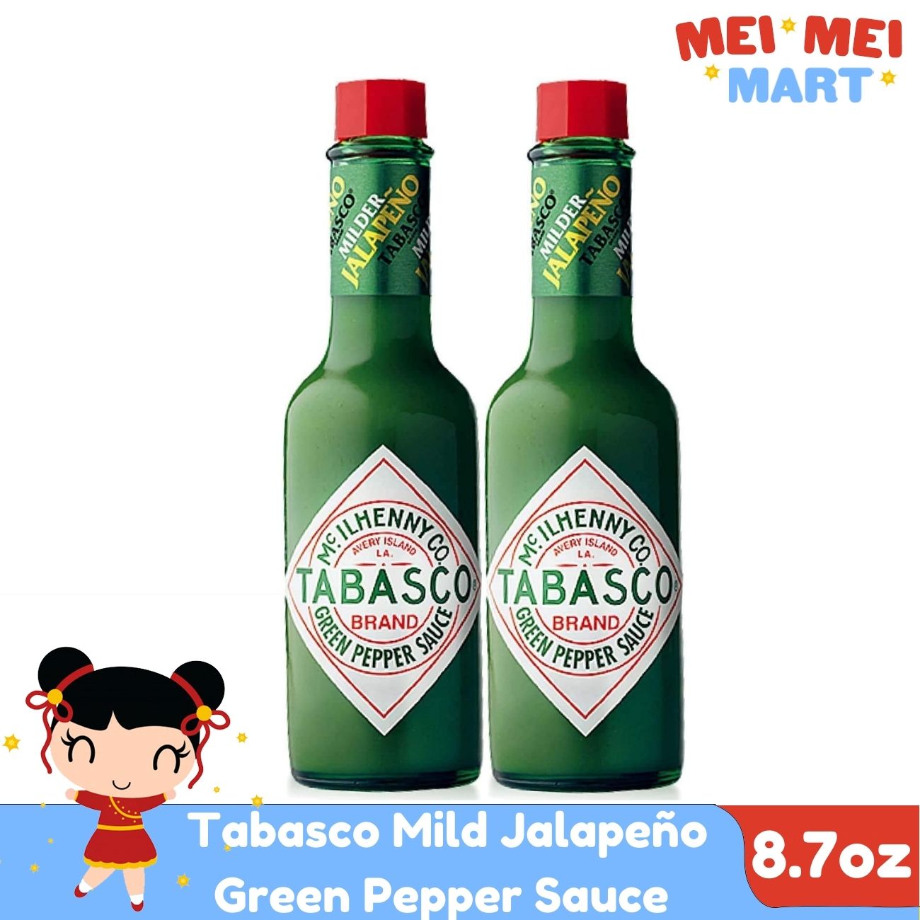 Tabasco Mild Jalapeño Green Pepper Sauce Hot Sauce 60ml | Lazada PH