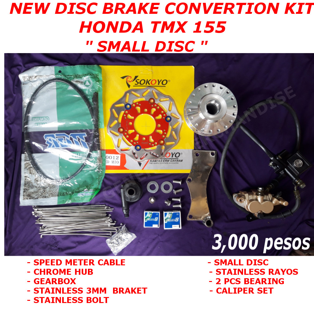 TMX 155 "SMALL DISC BRAKE SET" Conversion Kit 3,000, TMX 155 for 17 RIM ...