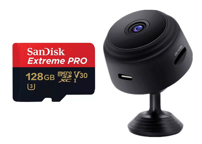 Mini A9 Camera WIFI Infrared Light Night Vision CCTV Camera Connect to ...