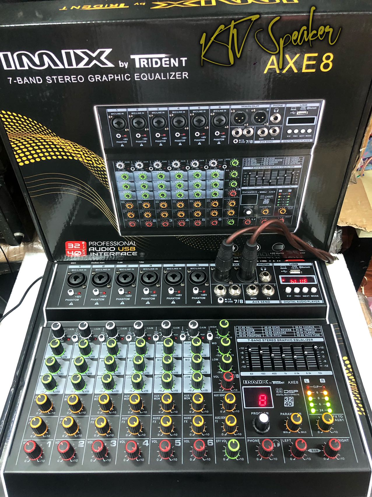 IMIX by Trident AXE8 Professional 8 channel mixer 99 DSP effects IMIX ...