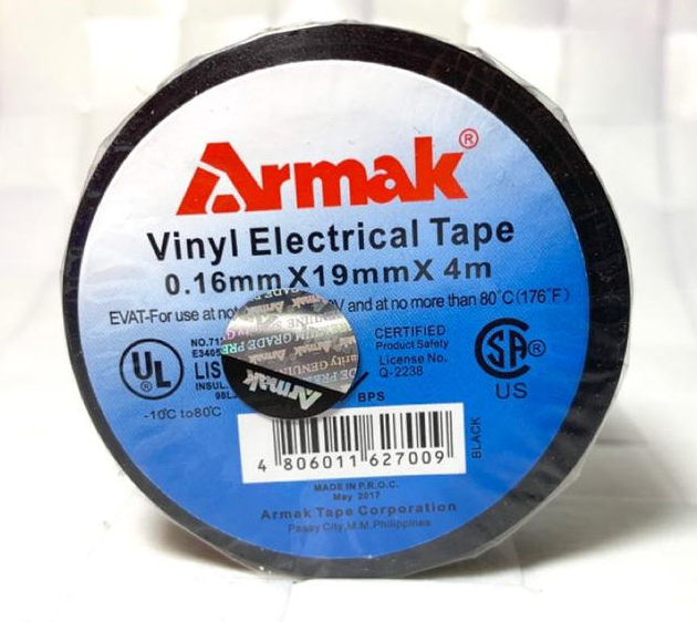 Armak Electrical Tape Vinyl Black JB-05 CTR | Lazada PH