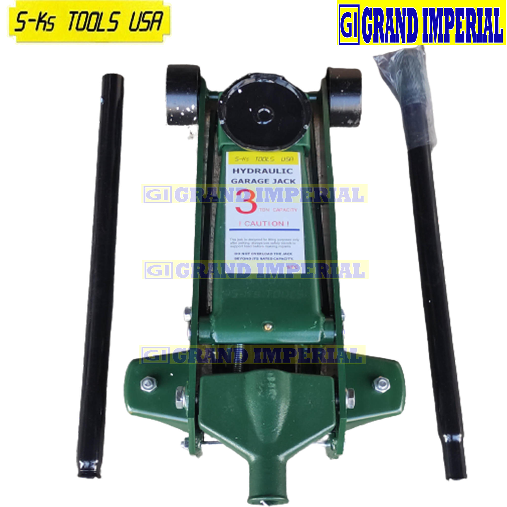 S-Ks Tools USA Hydraulic Floor Jack 3 Ton Crocodile Jack / Garage Jack ...