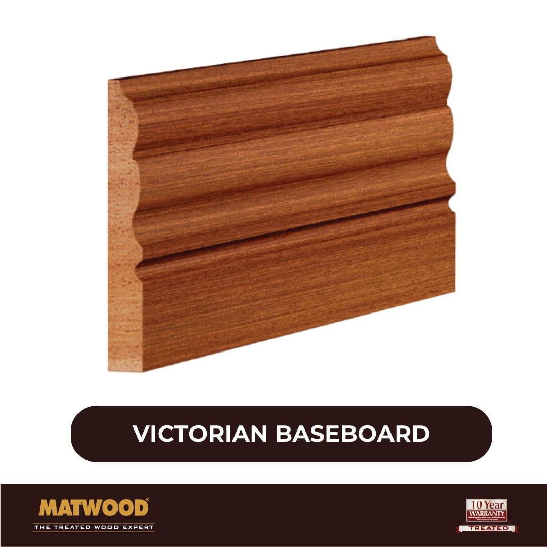 Matimco Matwood Solid Moulding VICTORIAN BASEBOARD 1x4 8 Feet | Lazada PH