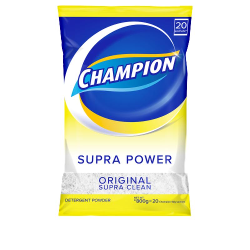 Champion Laundry Detergent Powder Supra Clean Original Scent 800g ...