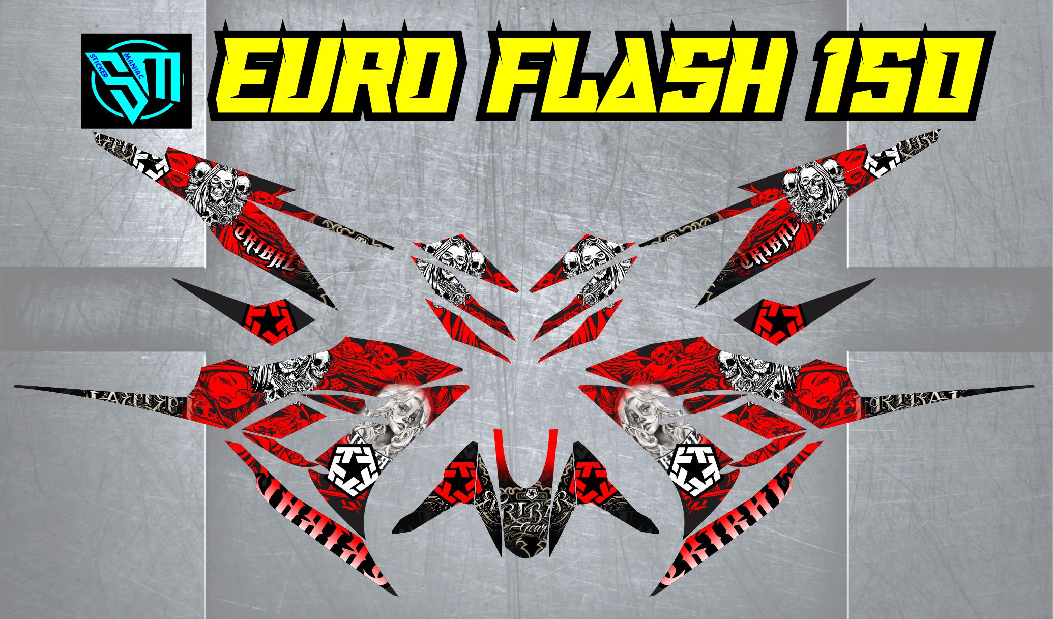 euro flash 150/viperman 150 full body decals | Lazada PH