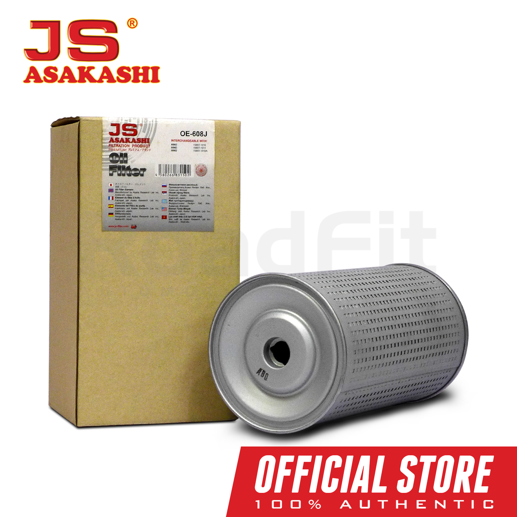JS Oil Filter OE608J for Hino EF, EP100, Bypass Filter for OE605J ...