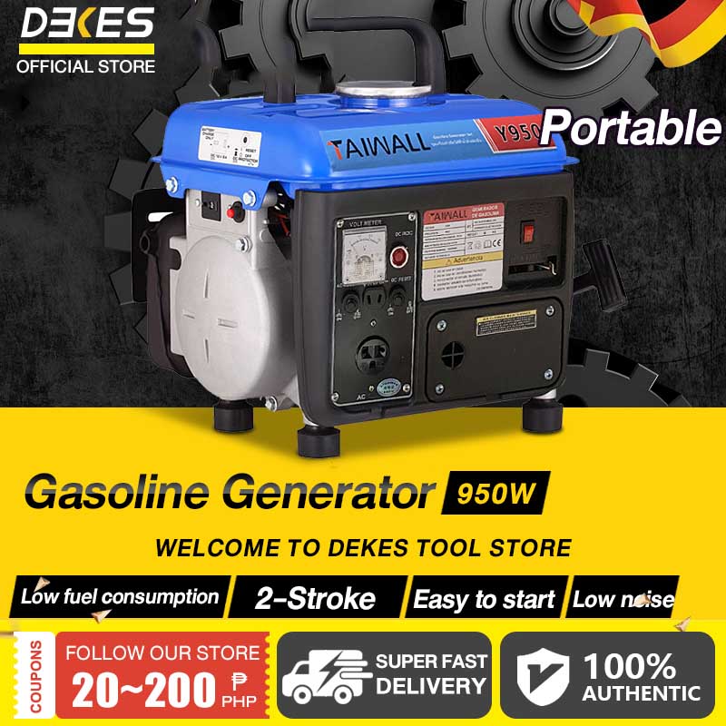DEKES 950W Gasoline Generator 220v Household Home Outdoor Small ...