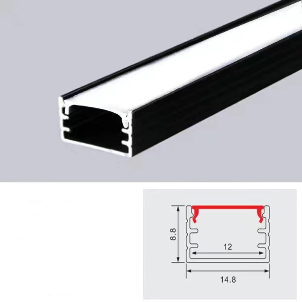 LED Aluminum Channel Track with Cover,Aluminum Profile Heatsink for LED ...
