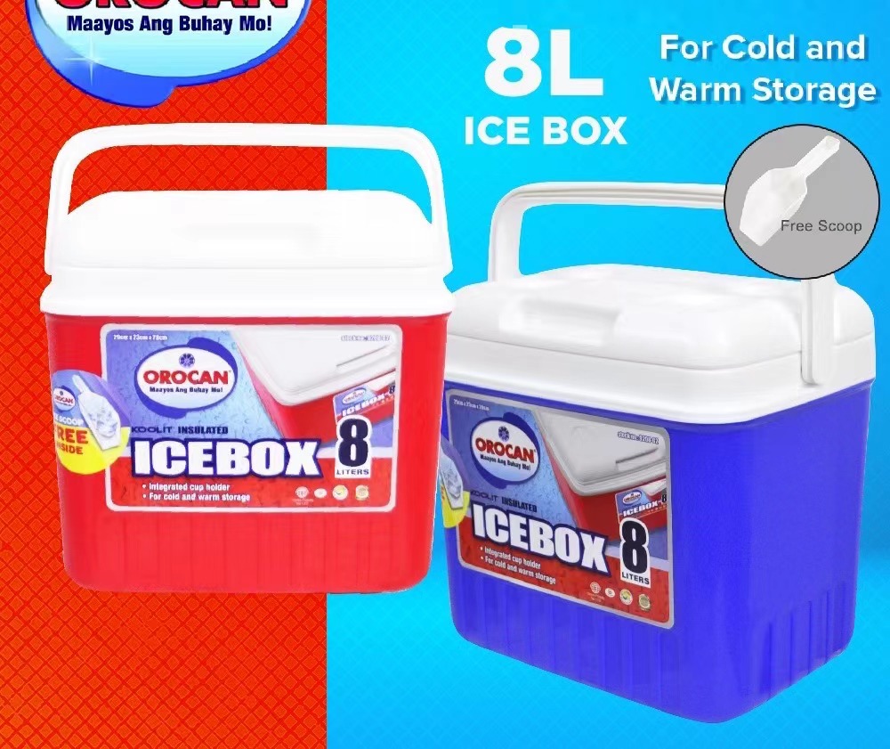 Orocan Ice box IceBox Cooler Chest Insulated 8L w/ free ice scoop Ice ...