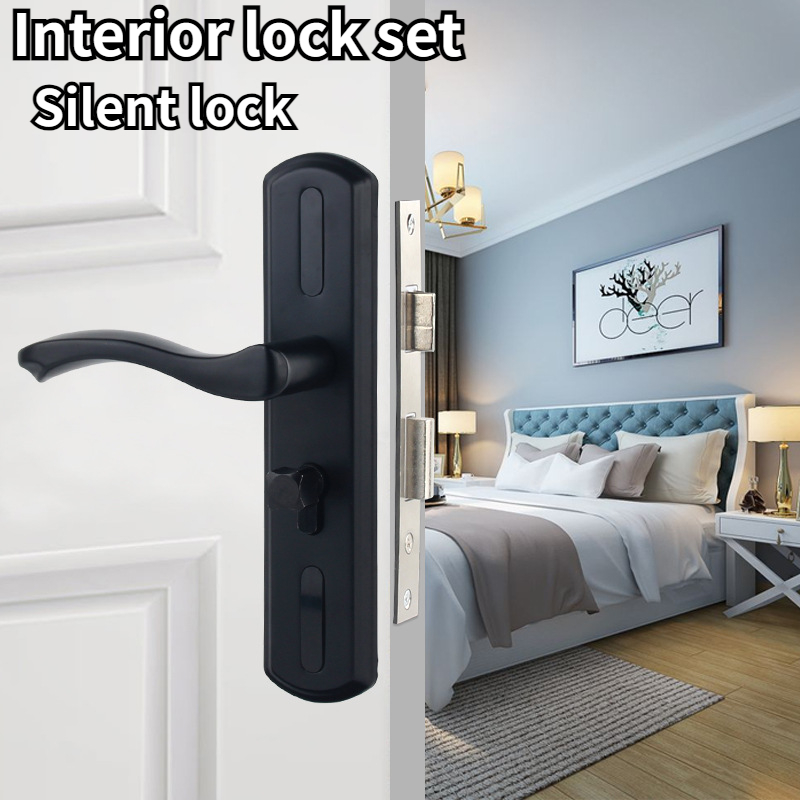 Indoor door lock Quiet process adjustable hole distance universal room ...