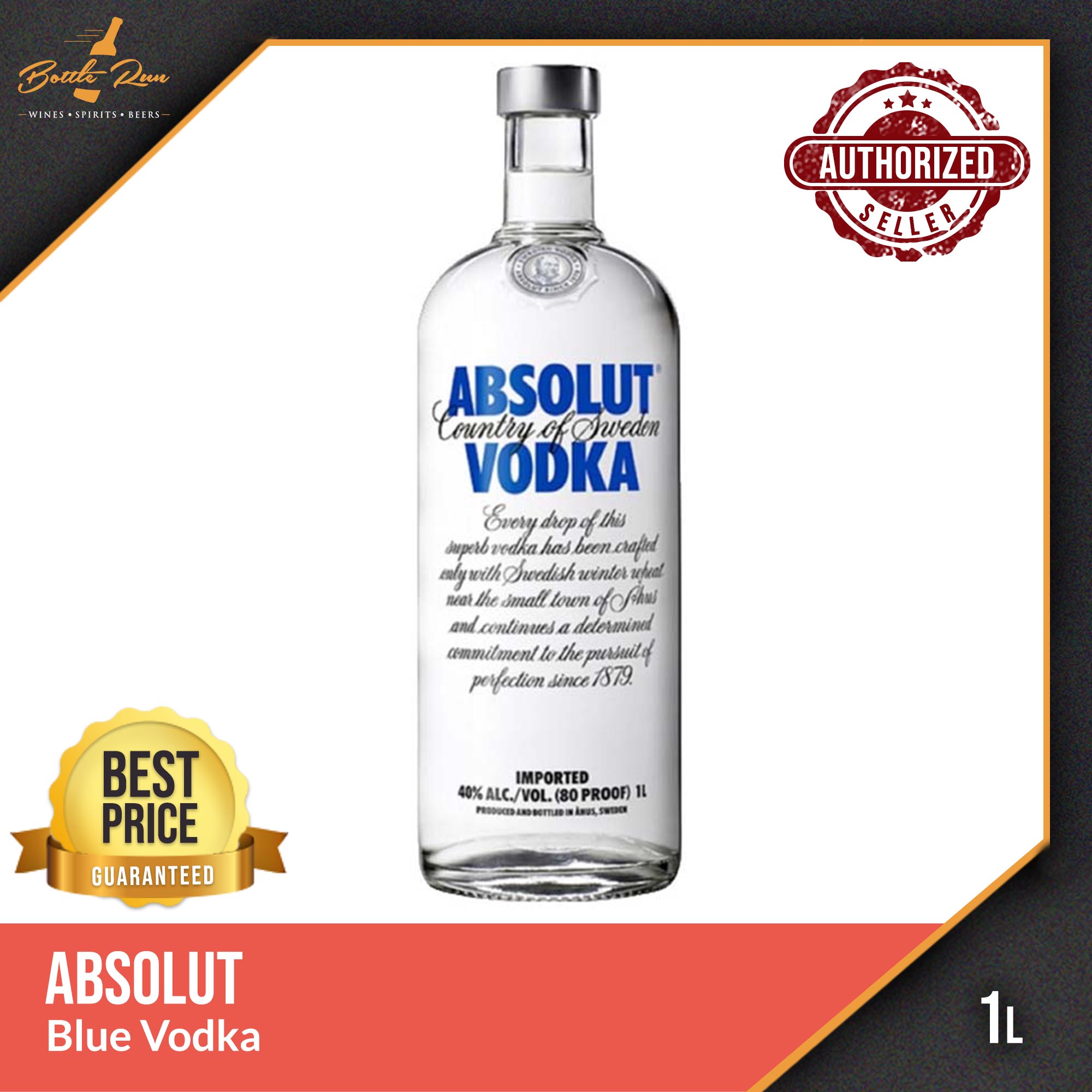 SALE Absolut Blue Vodka 1L | Lazada PH