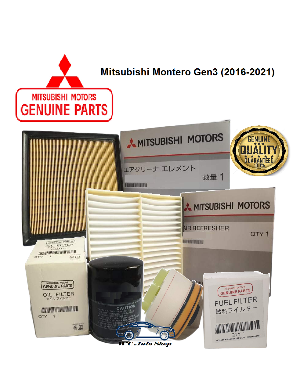 COMBO Mitsubishi Fuel Filter, Air Filter, Oil Filter and AC Cabin ...