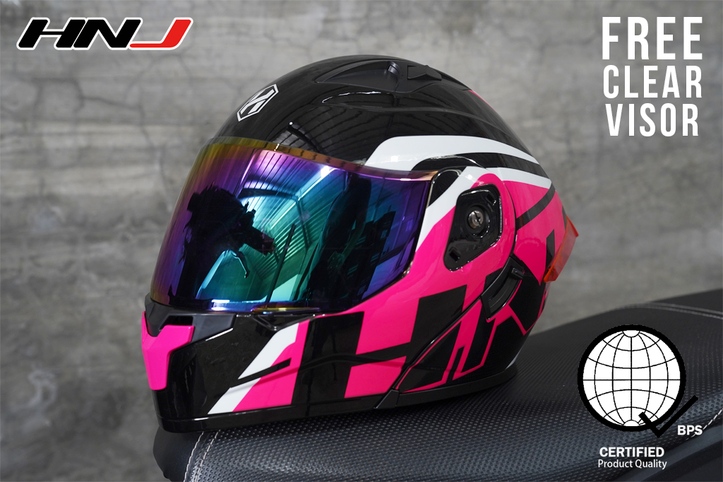 HNJ 852 Motorcycle Helmet full face for men Dual Visor motor Modular ...