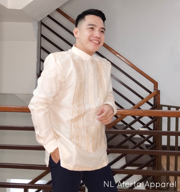BARONG FOR MEN PURE EMBROIDERED TAGALOG BARONG | Lazada PH