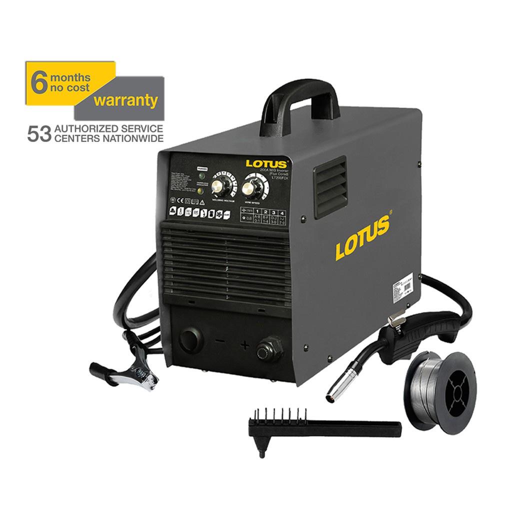 Lotus 200a Mig Inverter Welding Machine( Gasless-Flux Cored) LT200FCX ...