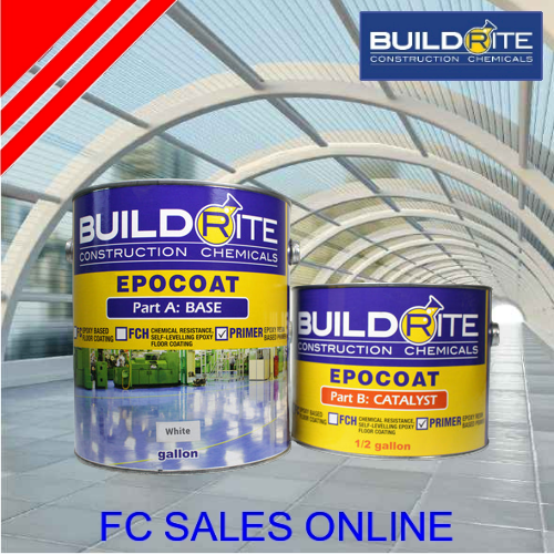 BUILDRITE EPOCOAT MB (WHITE) Epoxy Resin Based Primer for Resin Based Floor Coating | Lazada PH