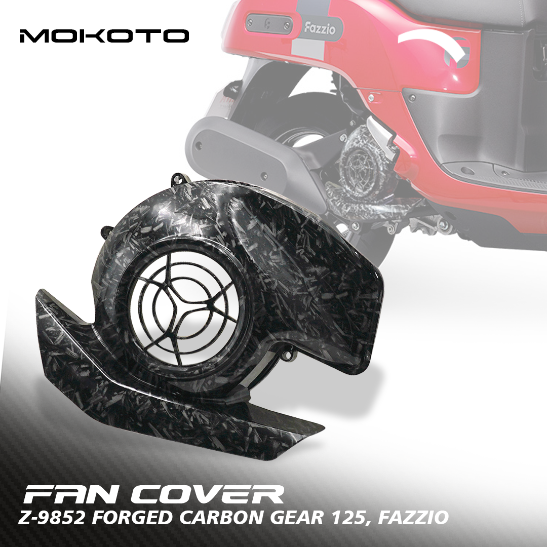 YAMAHA MIO GEAR / MIO FAZZIO FAN COVER FORGED CARBON 1 PC FOR ...