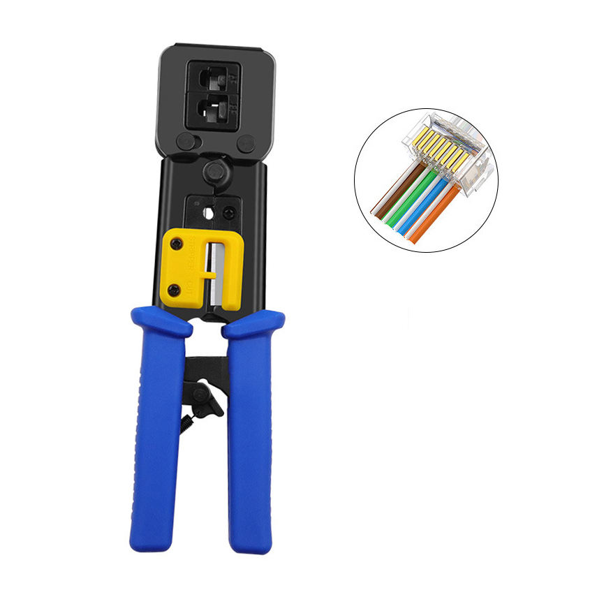 RJ11 RJ45 Pass Through Crimping Tool Crimping Tools Heavy Duty Ethernet ...