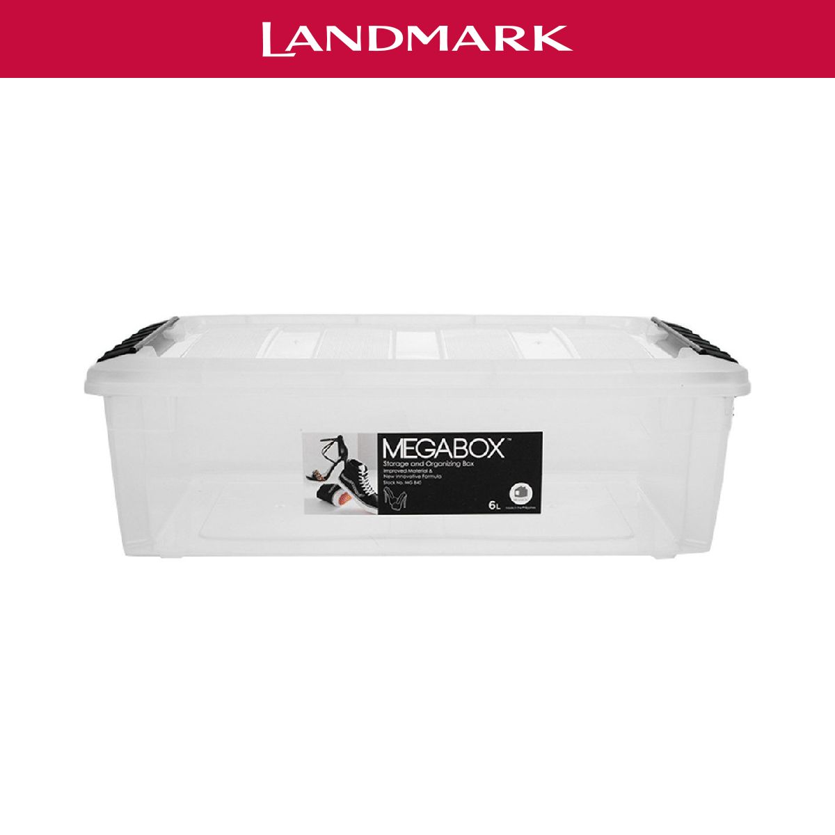 Megabox Storage Box 58L Clear 66.5cm x 45cm x 26.5cm | Lazada PH