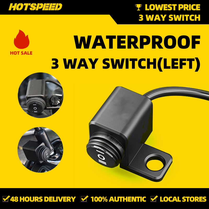 HOTSPEED 3 Way Switch Mini Driving Light Switch Push Button Switch For ...