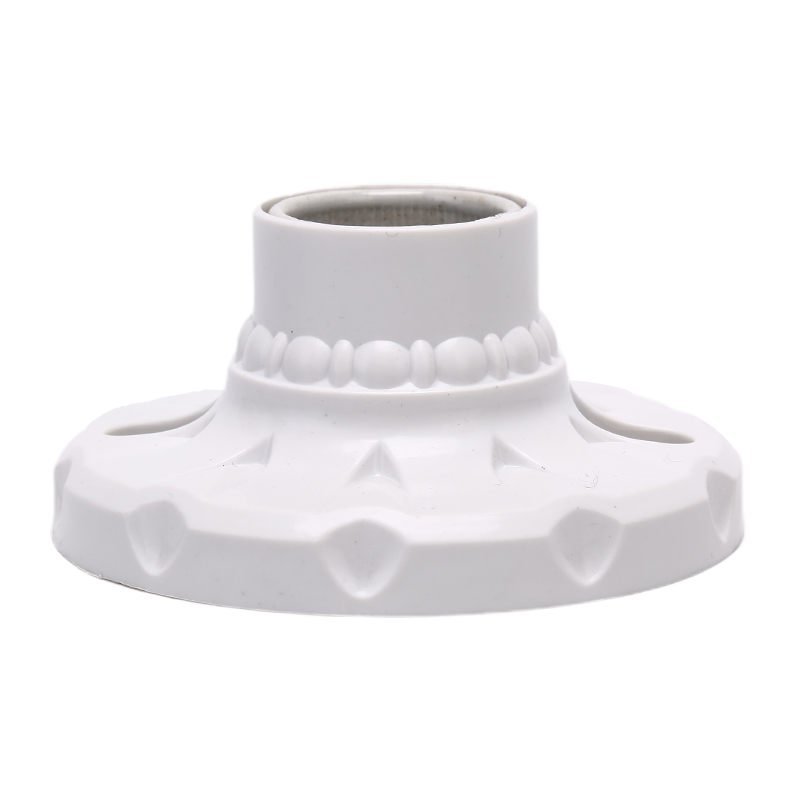 yeah E27 Ceramics LED Light Bulb Holder Round Socket Base Hanging Lamp ...