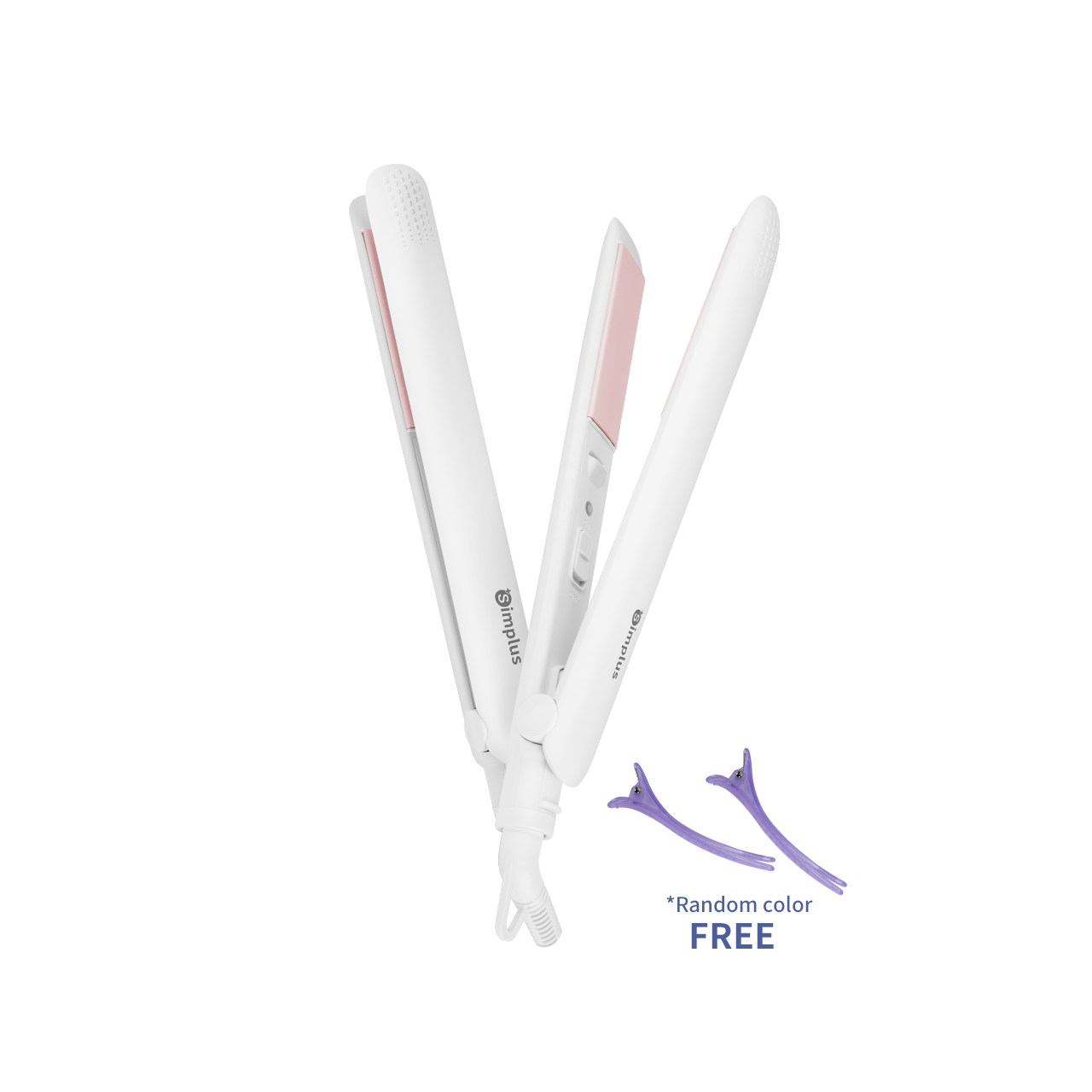 Simplus Hair Straightener Flat Iron Hair Curler 2 in 1 Professional ...