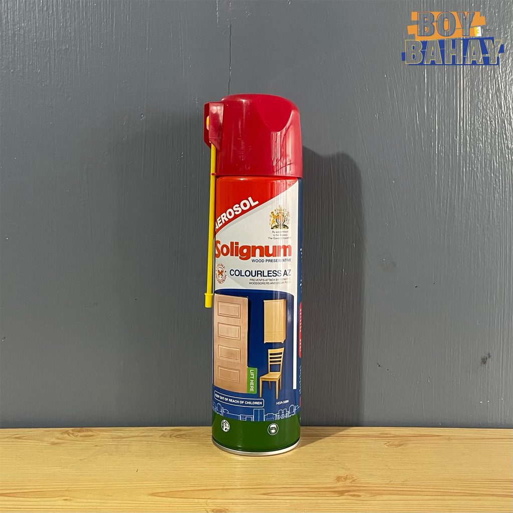 Solignum Wood Preservative Colourless Aerosol 500ml (Pest Control For ...