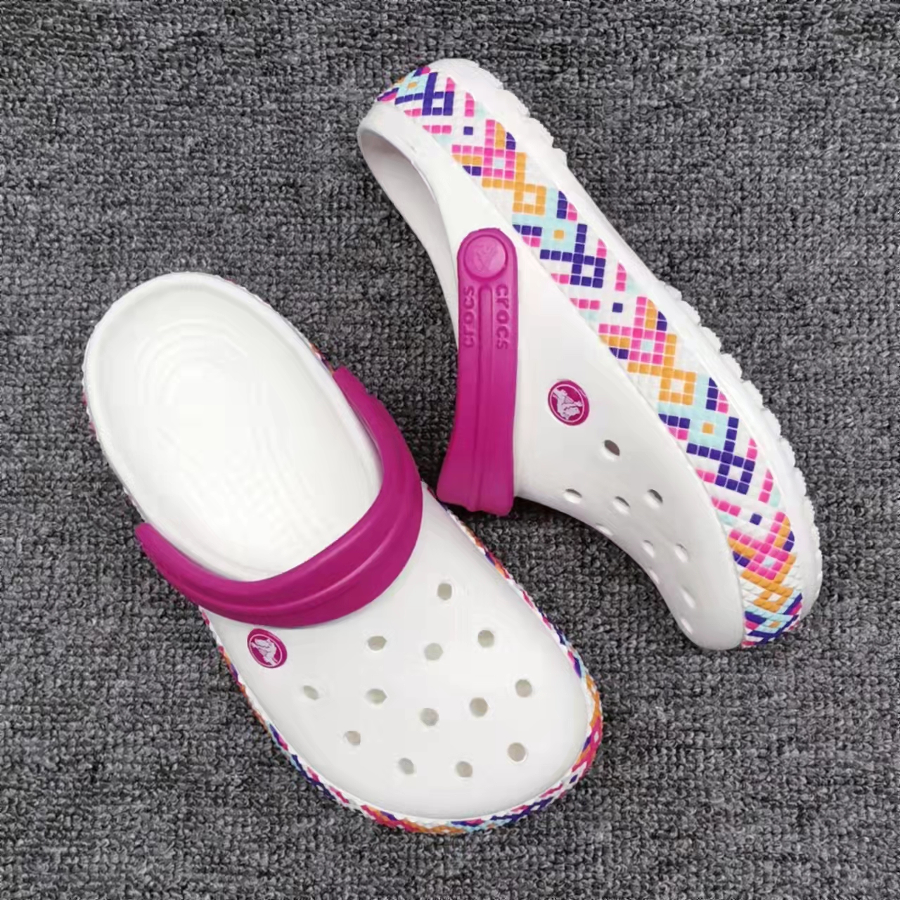 crocs women's beja sandals colorful ring edge eco | Lazada PH
