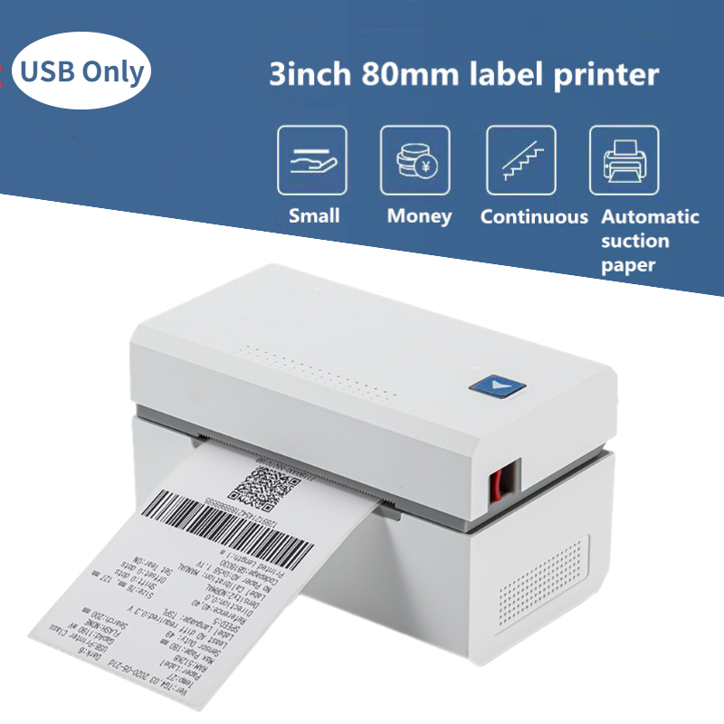 80mm Label Printer Thermal Waybill Printer Label Printer Shipping Label ...
