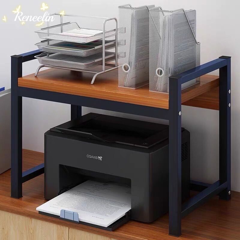Spot /Printer Rack Office Desk Surface Panel File Copier Rack Double Layered Storage Rack ...