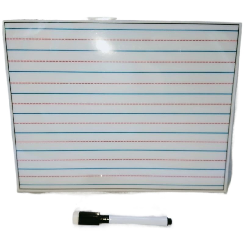 LAMINATED WRITING LINES.FOR KIDS (RED AND BLUE LINES) WITH FREE WHITE ...