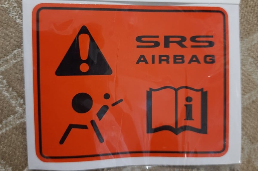 SRS AirBag sticker | Lazada PH