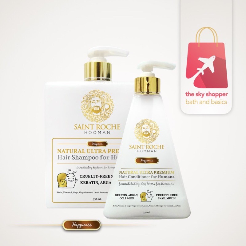 Saint Roche Hooman BUNDLE Happiness Scent Shampoo and Conditioner for ...