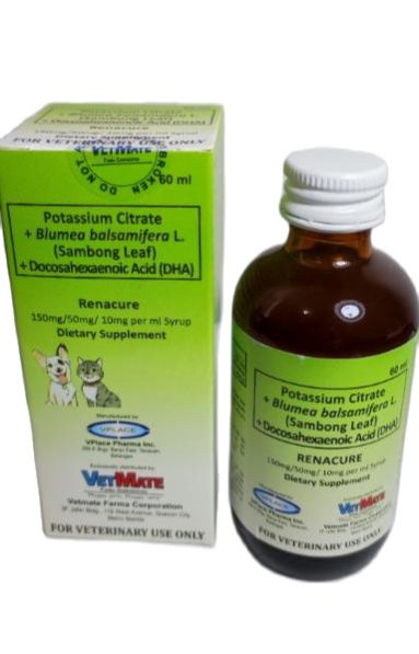 [G&G] RENACURE KIDNEY SUPPLEMENT/ 60ML /SYRUP / FOR ADULTS DOGS / CATS ...
