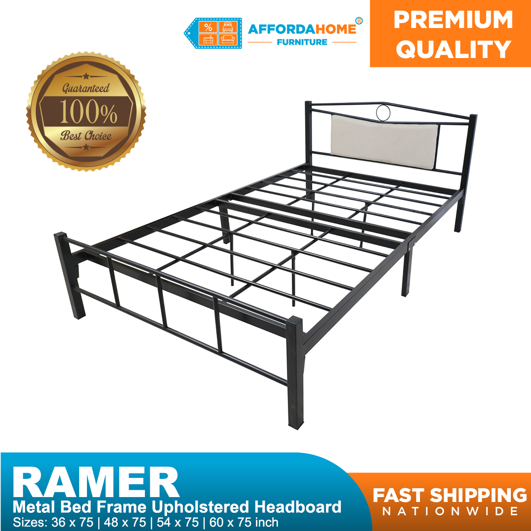 RAMER METAL BED FRAME Metal Powder Coated Low Platform Bed Frame ...