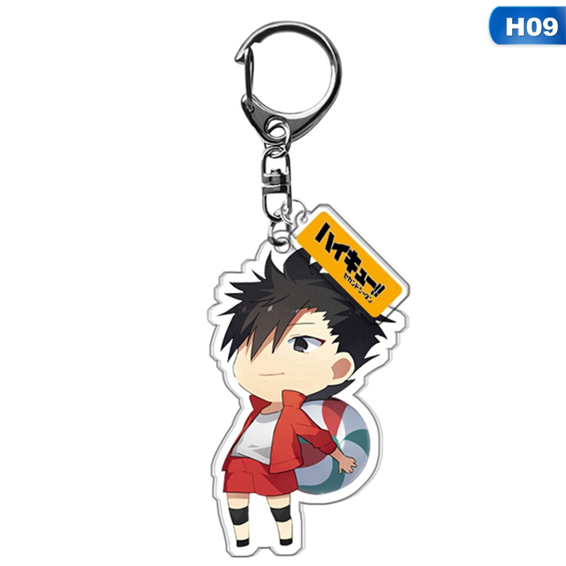 Anime Karasuno High School Doomed Battle Metal Keychain Haikyuu!! Key ...