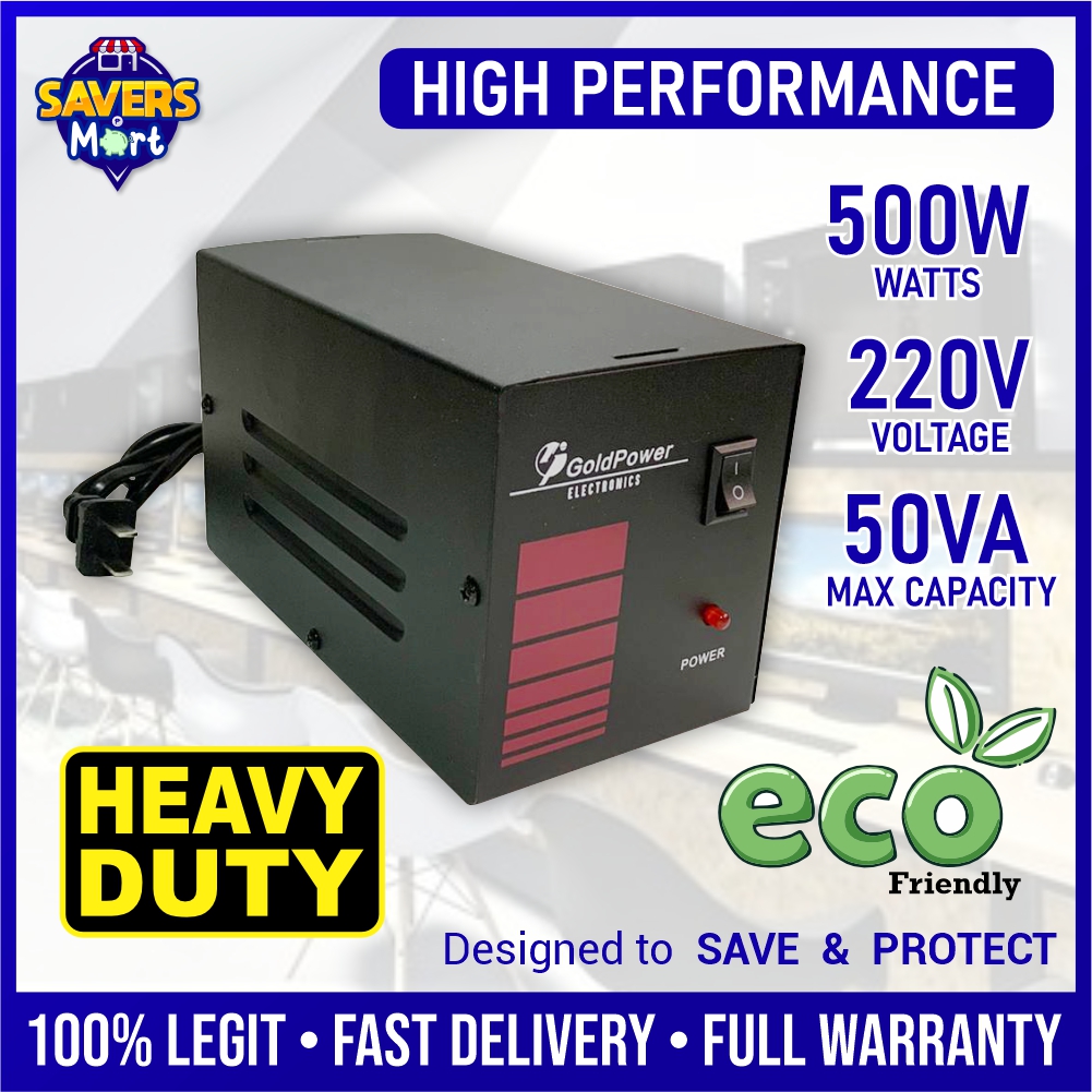 High Performance AVR 500W 220V GoldPower Automatic Voltage Regulator ...
