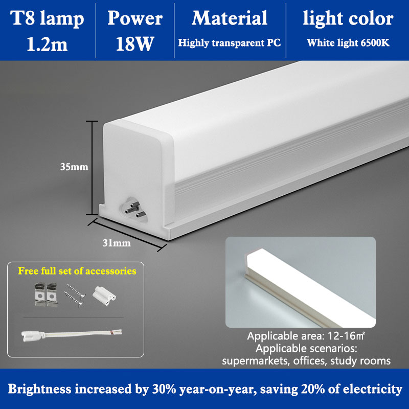 WISDOMMAN LED T8 Tube Light With Casing Seamless 9W 14W 18W | Lazada PH
