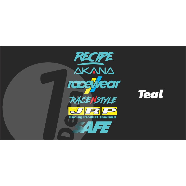 Factory direct sales Thai Set Sticker Decals (Recipe, AKANA, JRP ...