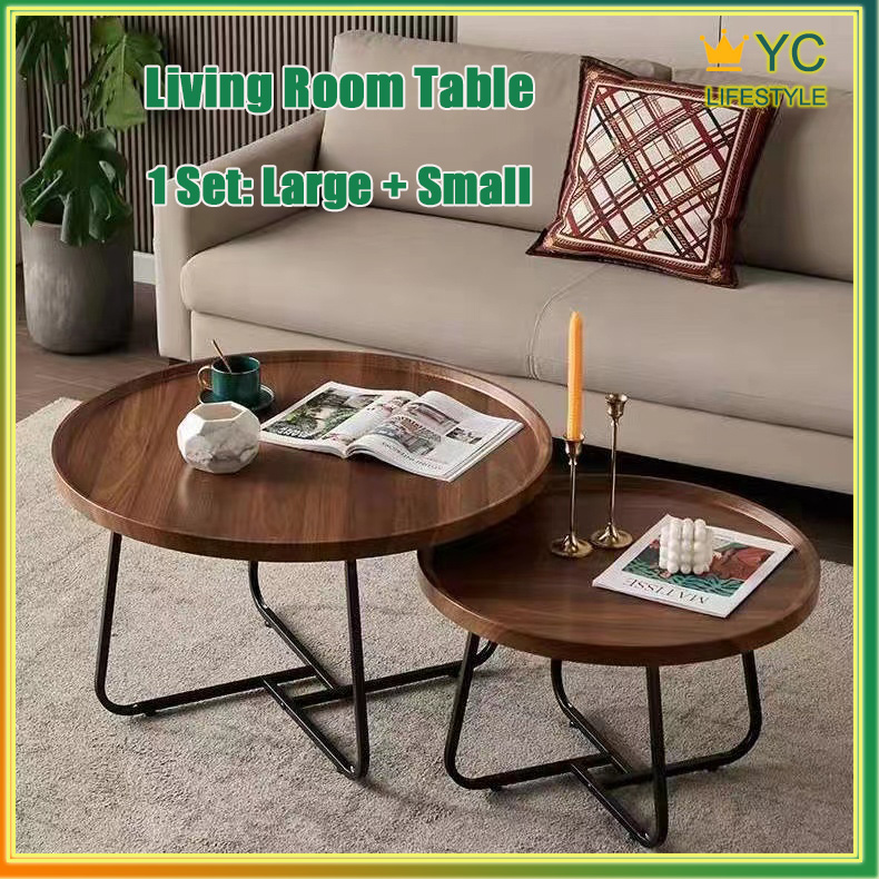2 Pieces Nordic Style Coffee Table/ Center Table Modern coffee table ...