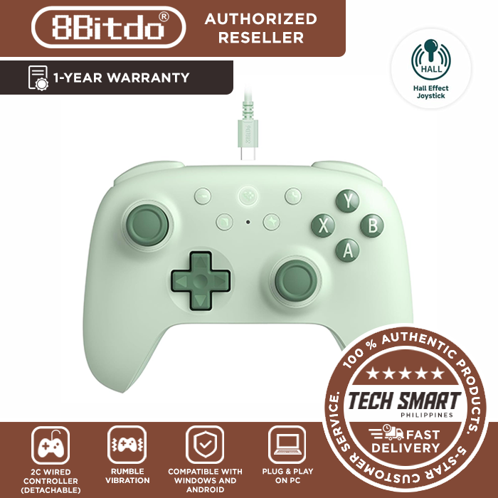 8Bitdo Ultimate 2C Wired Controller for Windows PC and Android, Hall ...