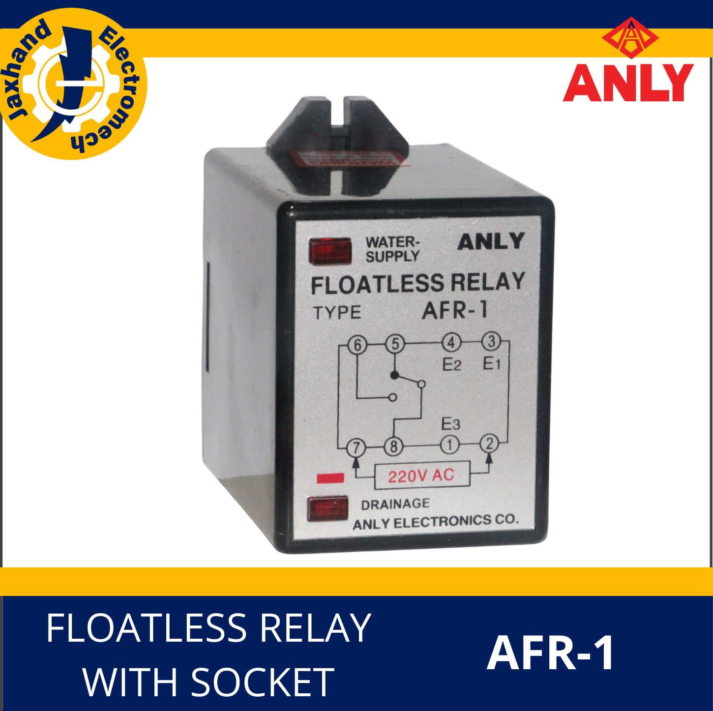 Floatless Level Relay AFR-1, Anly 220VAC with Socket | Lazada PH
