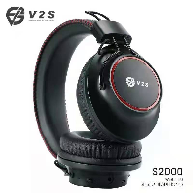 V2S V9 Foldable Wireless Bluetooth Headphone Extra Bass Stereo Headset ...