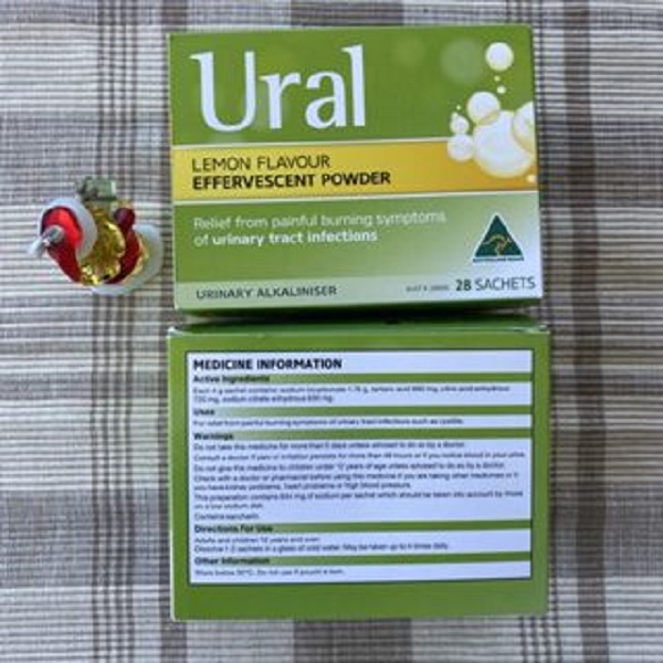 Ural Effervescent Powder SOLD PER SACHET. Cystitis and UTI Relief. MADE ...