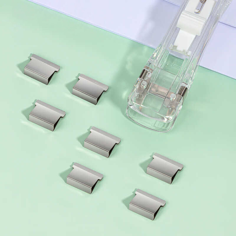 Deli Pusher Clamp Creative Stapler Reusable Seamless Book Paper Push ...