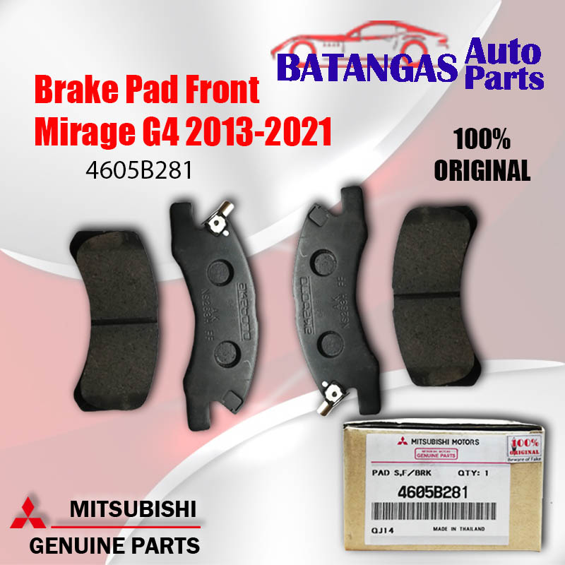 ORIGINAL BRAKE PAD FRONT FOR MITSUBISHI MIRAGE G4 2013-2021 (4605B281 ...